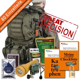 Krisenvorsorge Survival Shop | Notfallrucksack Assembly gefüllt